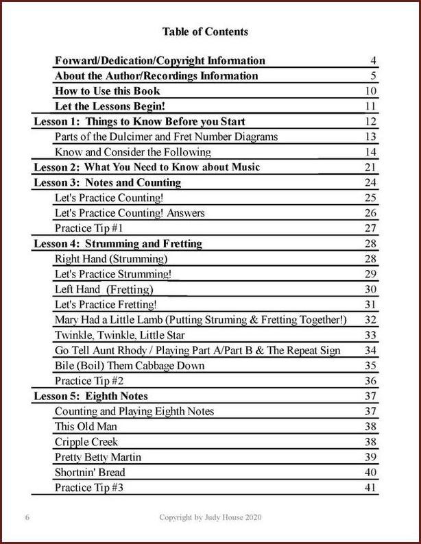 Judy House - Beginning Lessons For The Mountain Dulcimer ...